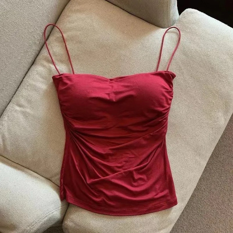 Crop Top Padded Spaghetti Strap | Shopee Philippines