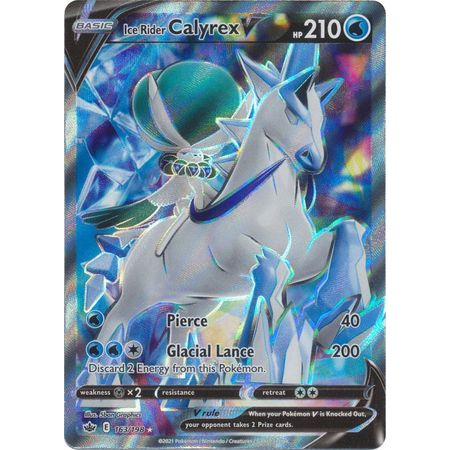Pokemon TCG | Ice Rider Calyrex V - 163/198 - Full Art Ultra Rare ...