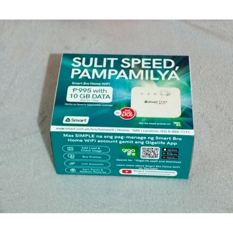 Smart Bro Home Wifi Prepaid Broadband (Used) | Shopee Philippines