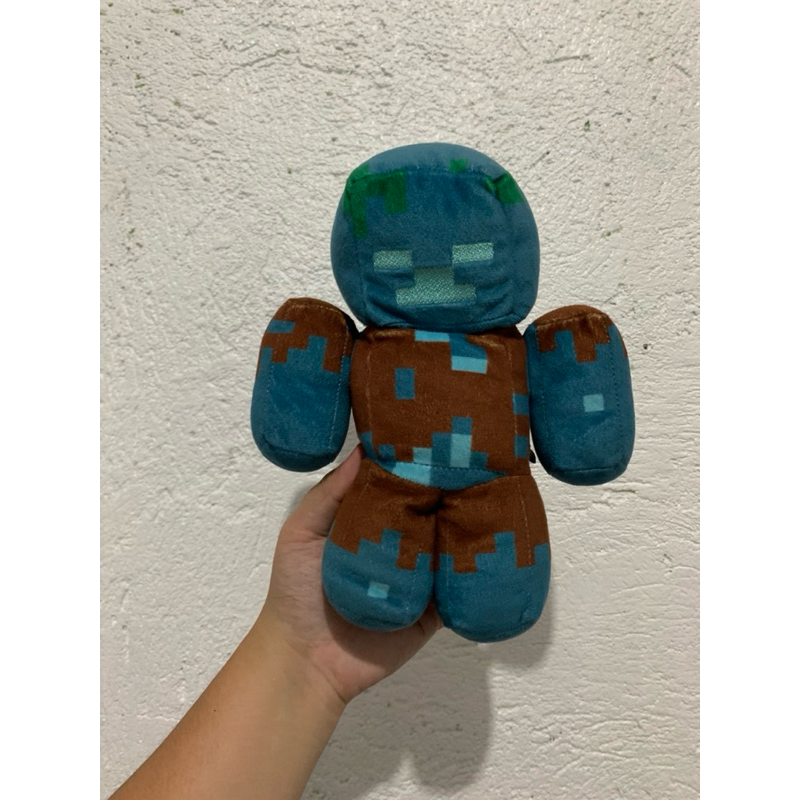 Minecraft Drowned Zombie Plush | Shopee Philippines