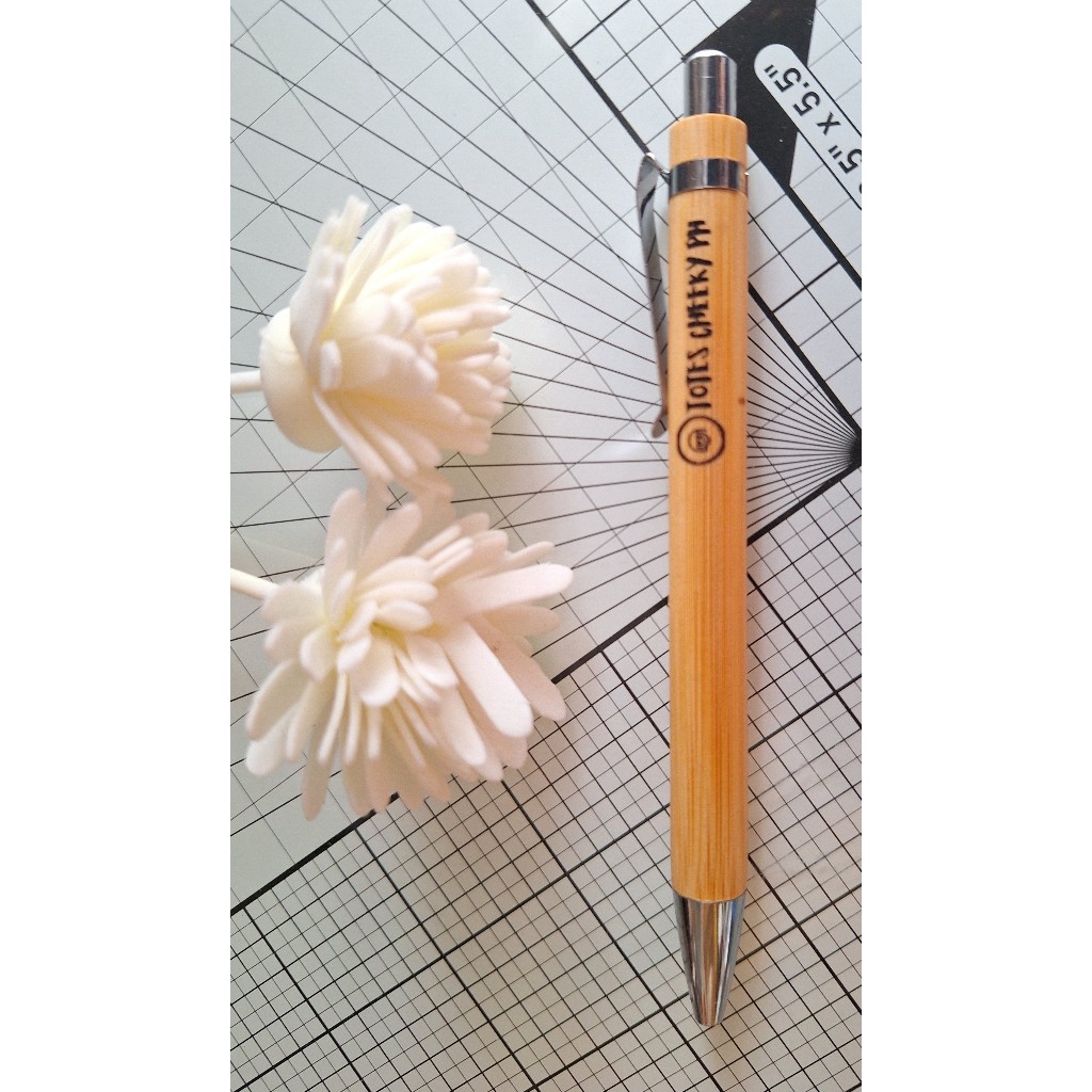 LASER ENGRAVED BAMBOO PENS (PERSONALIZED) | Shopee Philippines