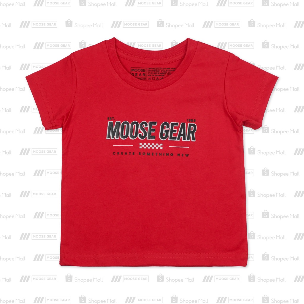 Moose Gear Red T-Shirt With Print Details (TS-P 15308 LC) | Shopee ...
