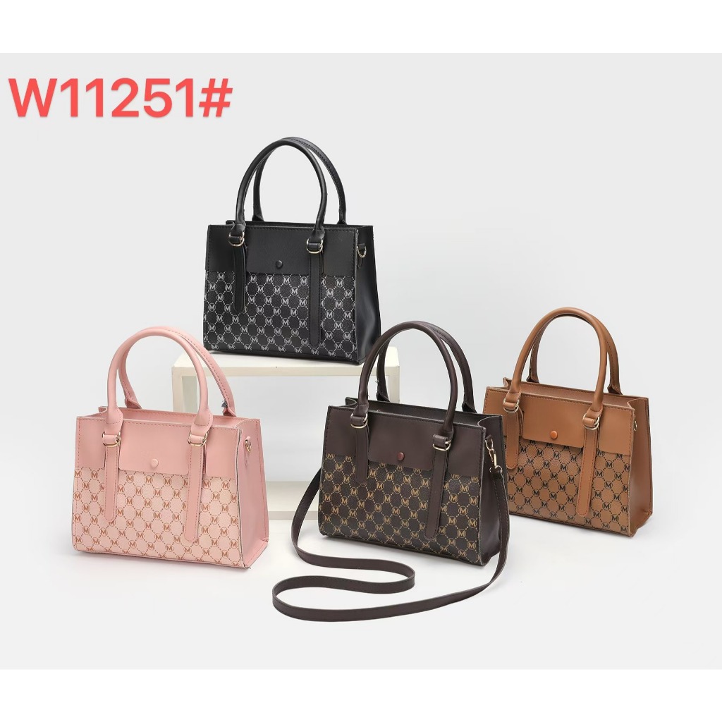 LADY M Monogram leather 2 ways shoulder bag handbag for women ...