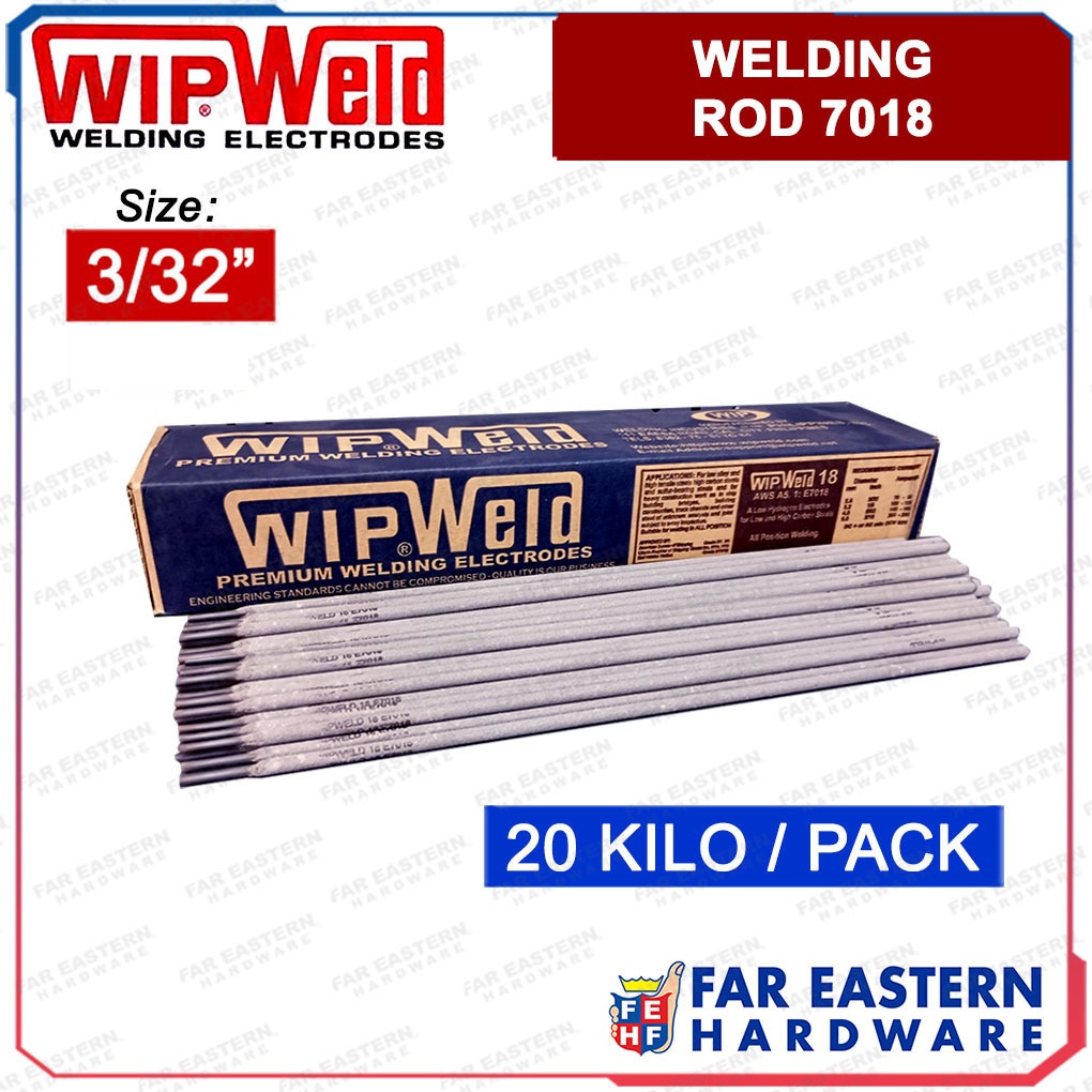 WIPWELD Welding Rod Electrode 7018 E7018 2.5mm | 3/32 20 KILO / PACK ...