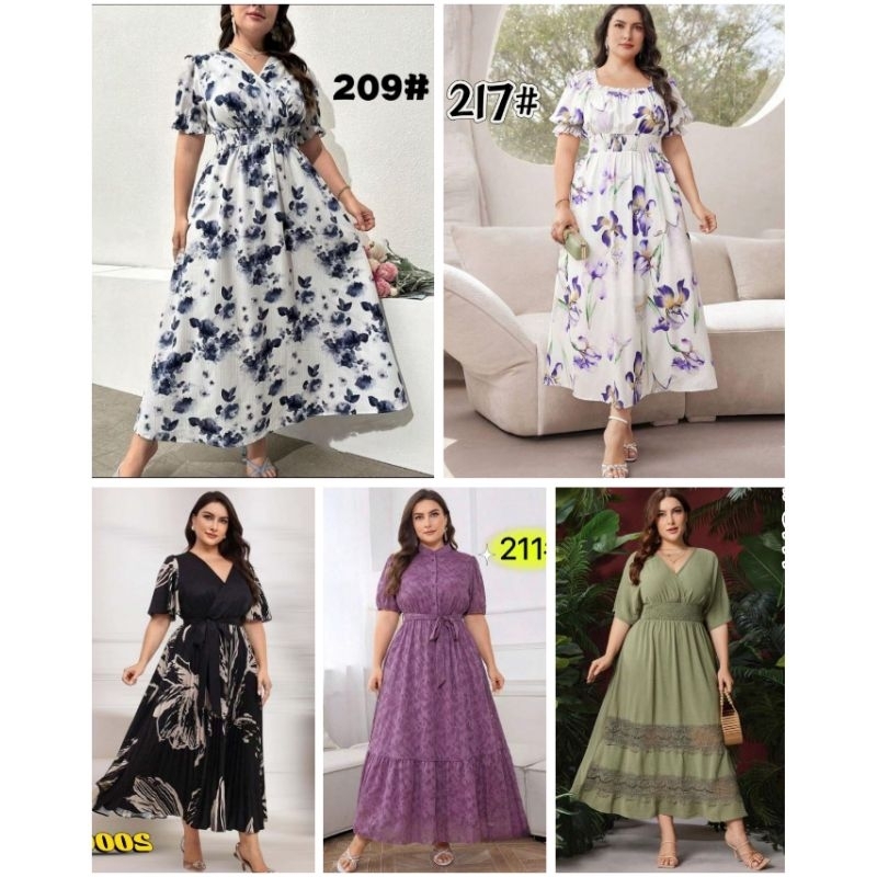 209/211/2006/3111/217 ASY CASUAL MAXI DRESS(FIT TO XL) | Shopee Philippines