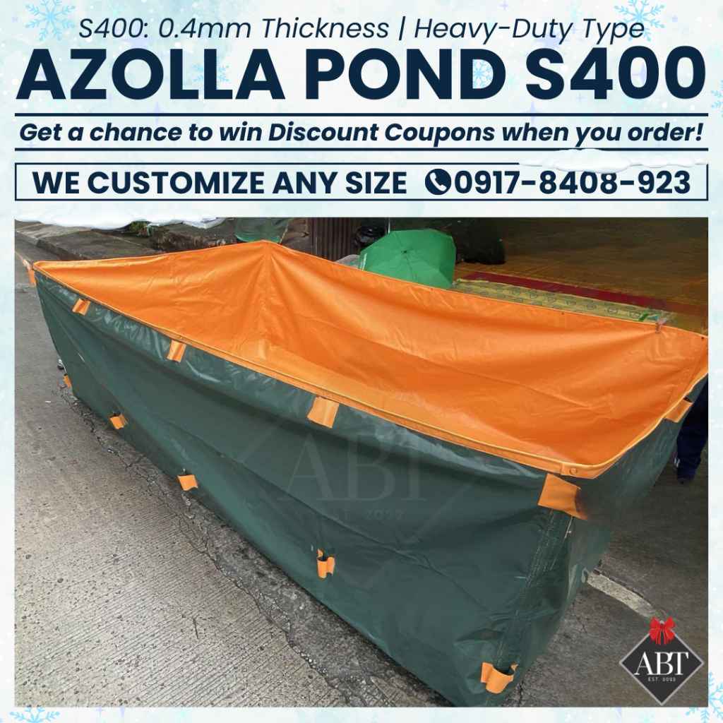 10x2x1ft Azolla Bed Trapond S400 Heavy Duty Trapal Lona Tolda | Shopee ...