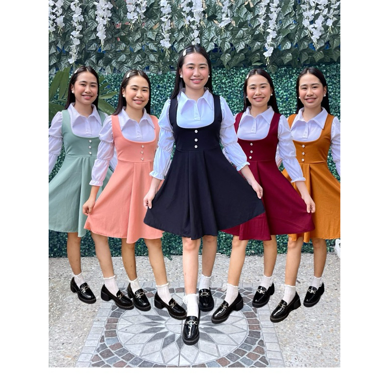 SAKURA JUMPER DRESS with Inner (for 8-15 years old) | Shopee Philippines