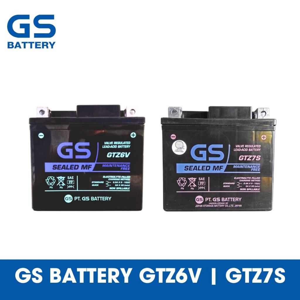 GS Motorcycle Battery GTZ6V | GTZ7S Maintenance Free Battery | Shopee ...