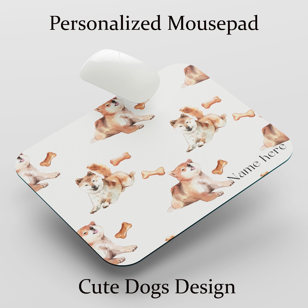 Custom Mousepad – Dog Design Sublimation | 18x22cm 5mm Thick ...