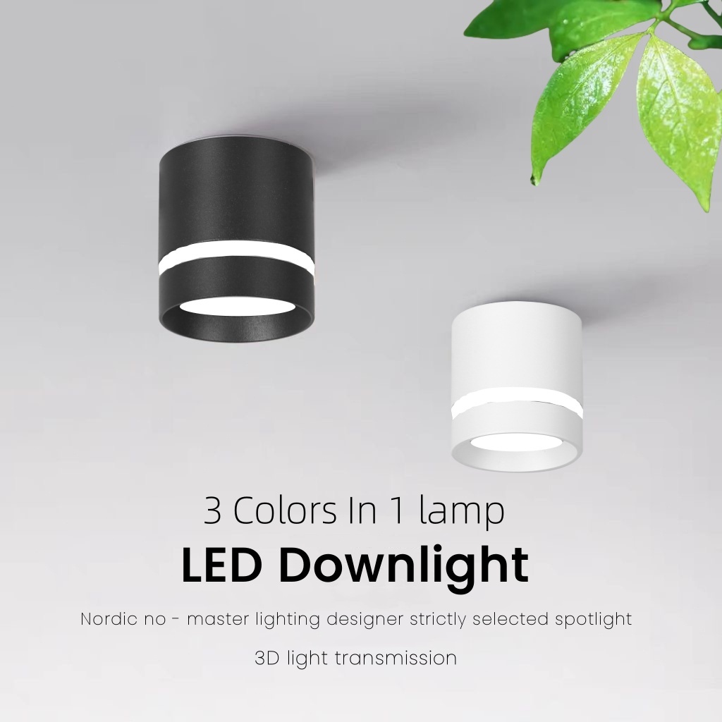 Led Surface Mounted Downlight Ceiling Pin Light Panel Lights 5/10/15W ...