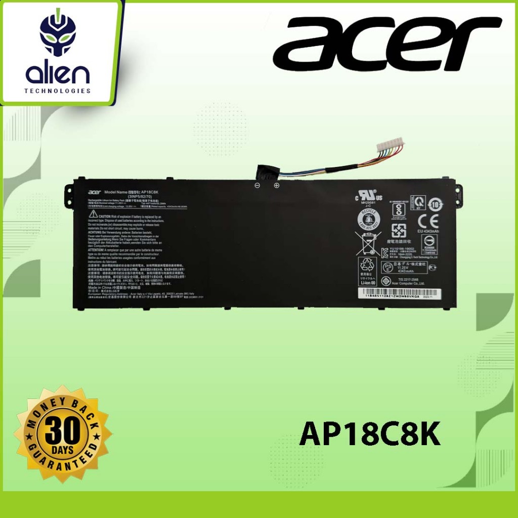 Acer Laptop Battery AP18C8K AP18C4K for Aspire 5 A514-53 A515-44 A515 ...
