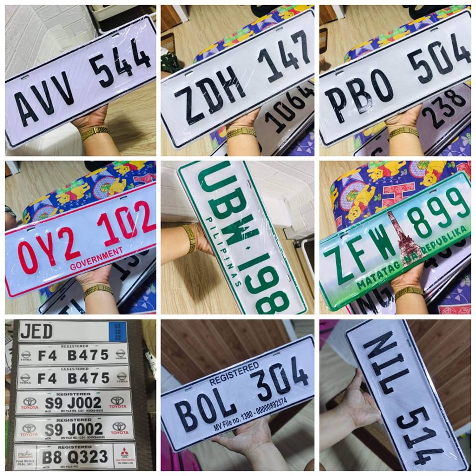 REFLECTORIZED CAR PLATE (PAIR) | Shopee Philippines