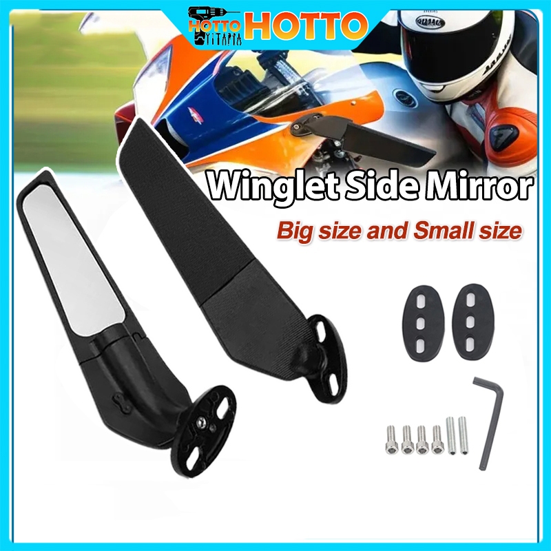 Winglet Side Mirror Universal Winglet Alloy Ninga Stealth Mirror ...