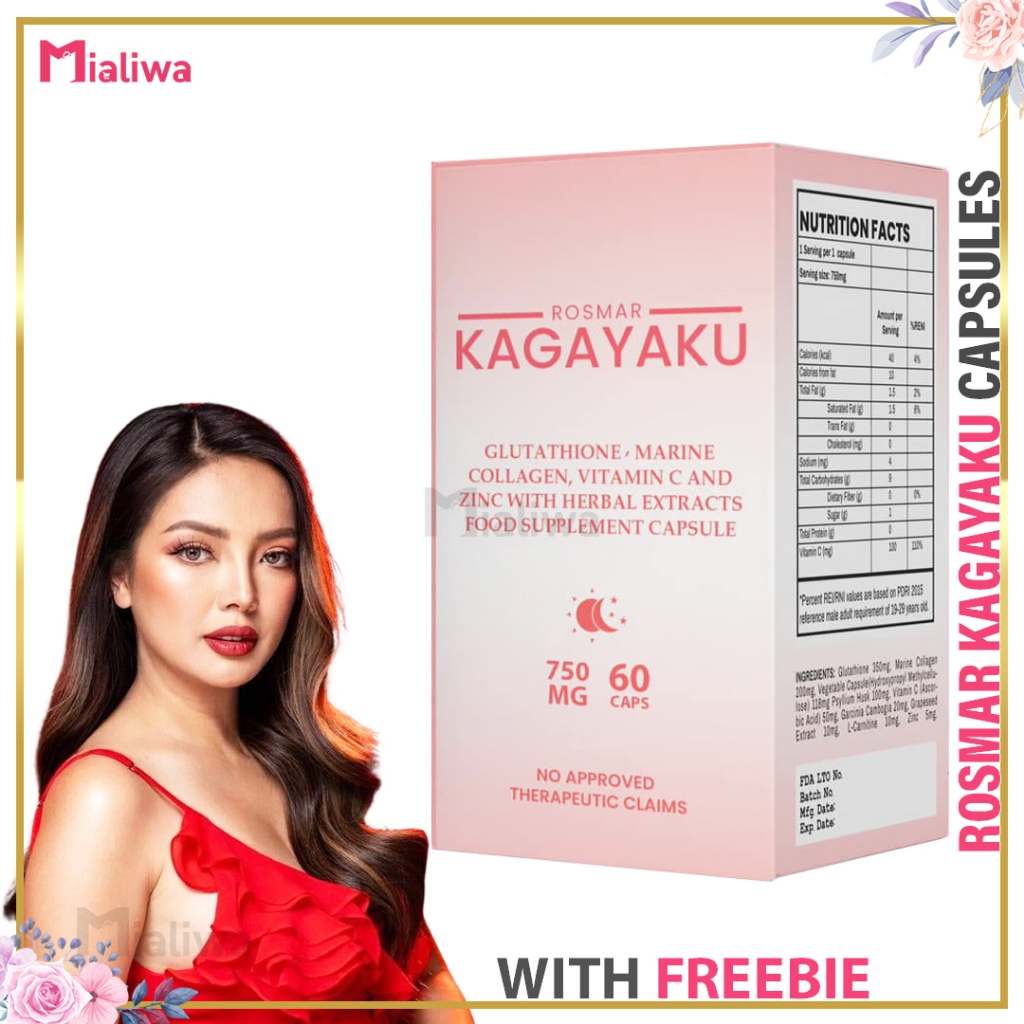 Rosmar Kagayaku Capsules Whitening Slimming Pampaputi Pampapayat ...