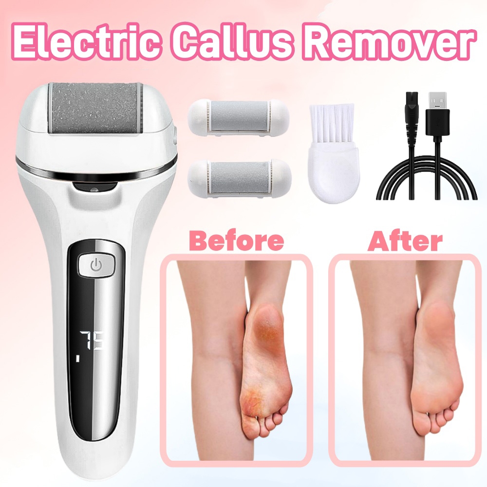 Electric Callus Remover Foot Care Set Rechargeable Foot Scrub Callus ...
