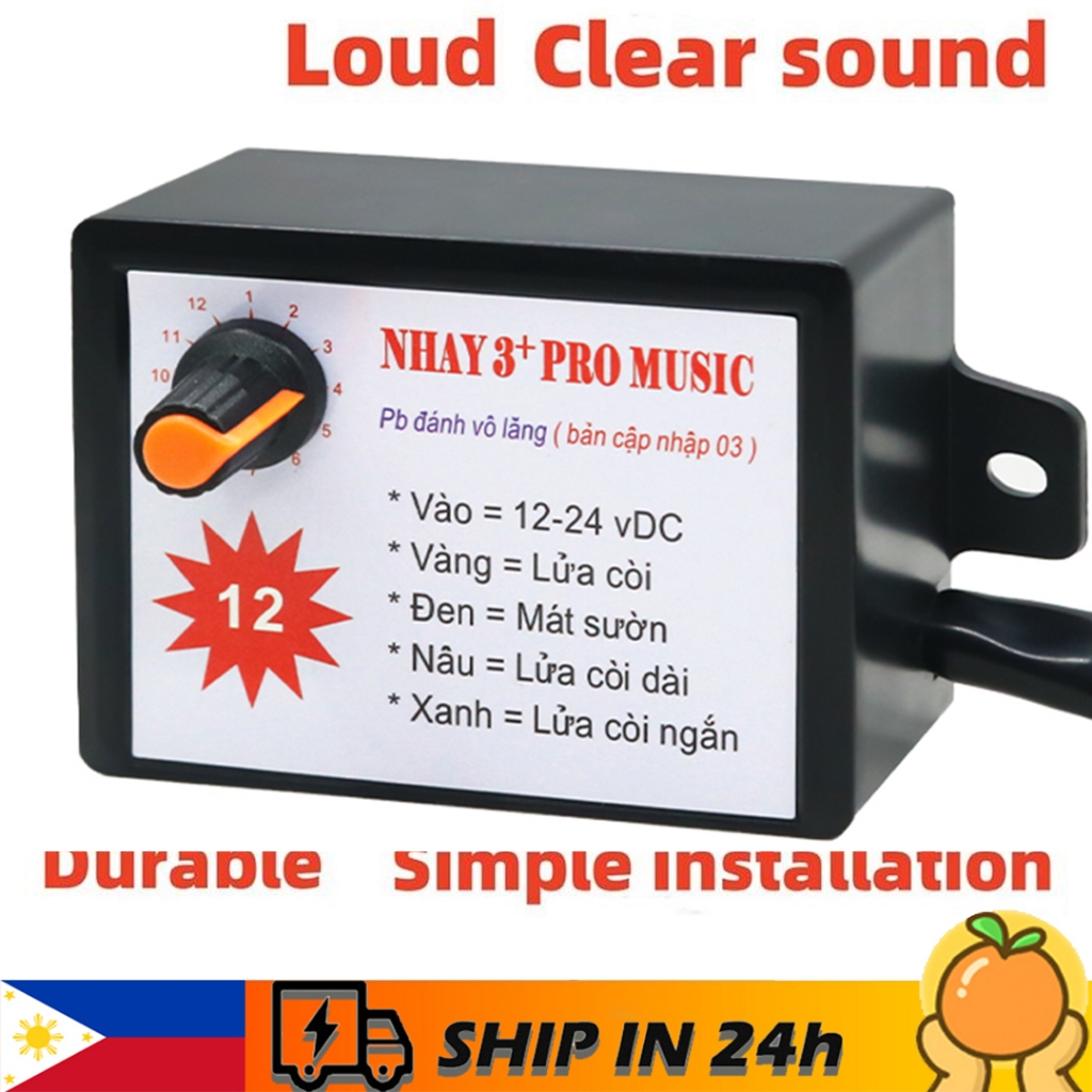 12v24v Universal Nhay 3 Pro Music Rapid Relay for Truck Car Horn Motor ...