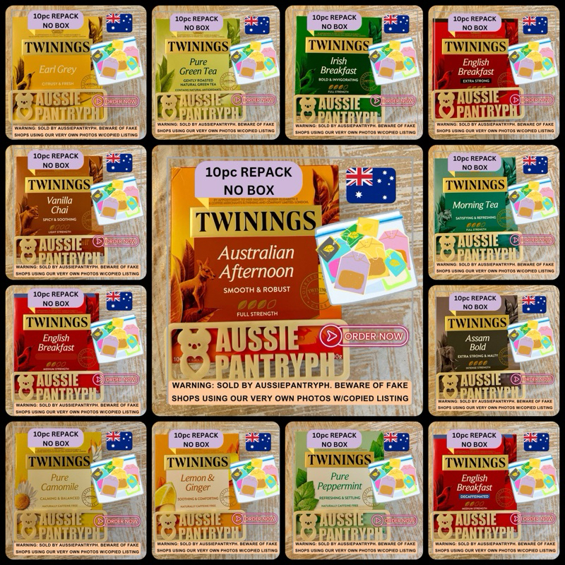 AUSSIEPANTRYPH 🇦🇺 8-10pc REPAK TWININGS OF LONDON TEAS TEA BAGS ☕️ ...
