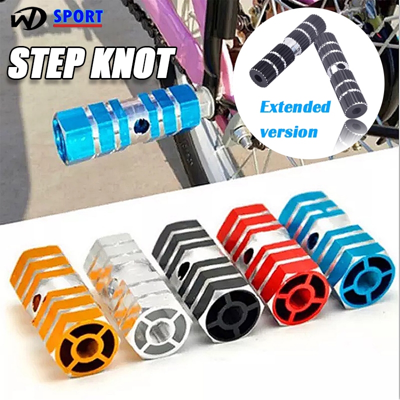 WD 1 Pair Bike Anti-Slip Hexagonal Foot post Rear Feet Axle Pedal Foot ...