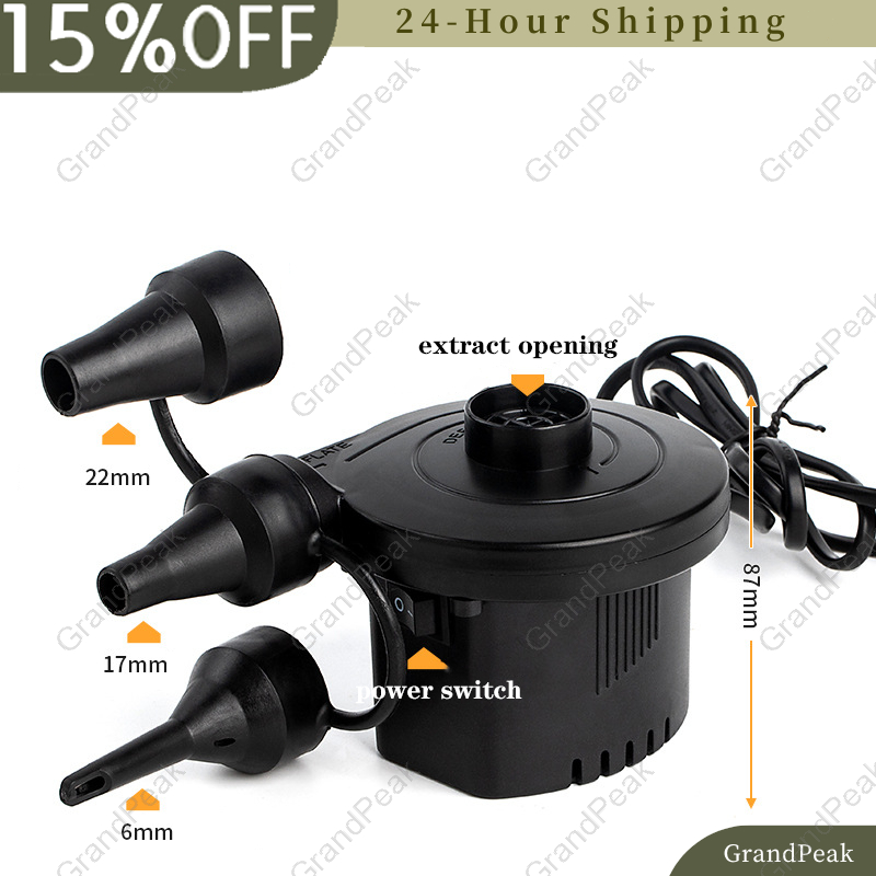 GrandPeak Electric AC Inflatable Pump Portable Manual Pump Hand Held ...