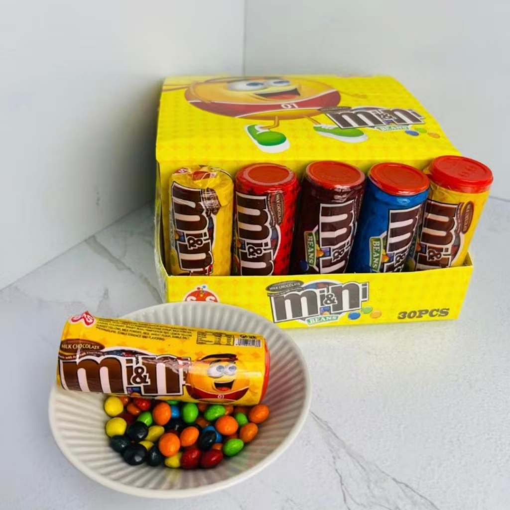 30pcs/Mi&Ni Chocolate Beans Candy Multicoloured Rainbow Fun Colours ...