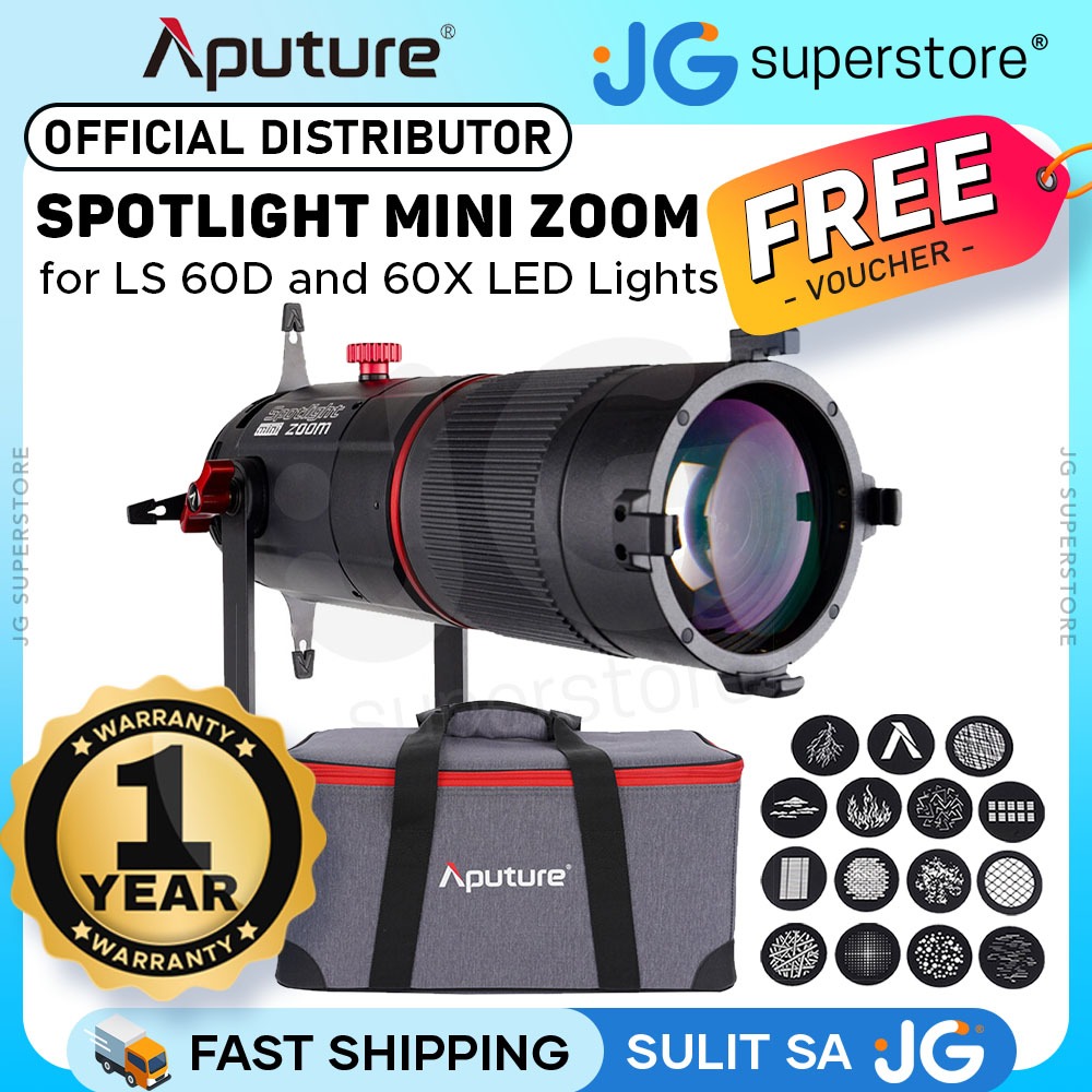 Aputure Spotlight Mini Zoom 2x Optical Projection Lens with Built-In ...