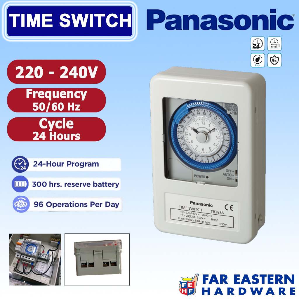 PANASONIC Automatic Time Switch TB118NE7P | TB38809NE7P | TB 388NE7P ...
