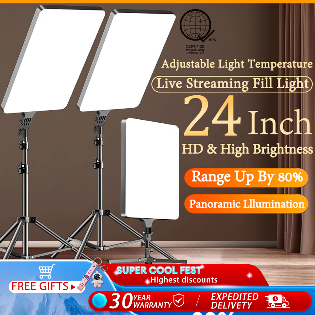 LED Video Panel Light Photography Lamp Studio Lighting With Stand For ...