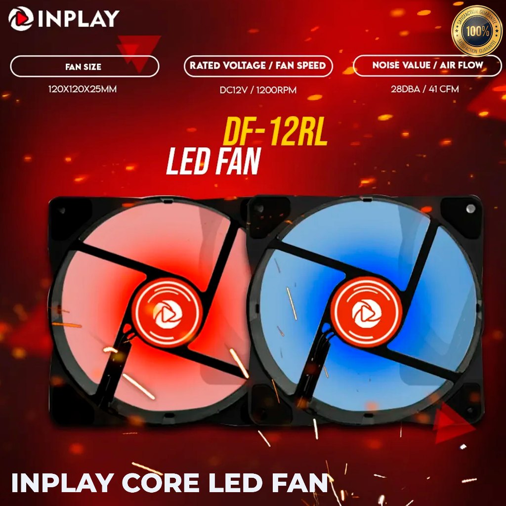 NPLAY 12BL/12RL PC Fan CASE FAN RGB FAN COMPUTER FAN PC FAN SINGLE ...