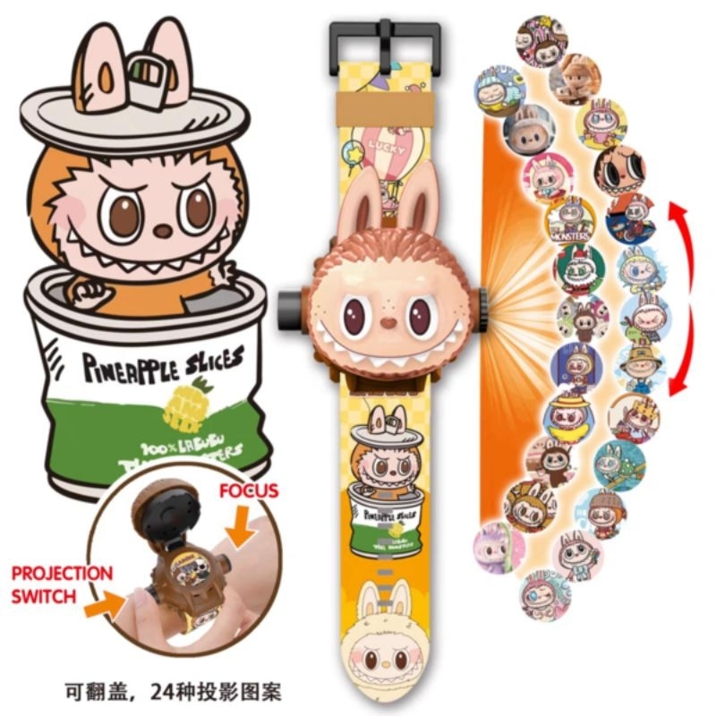 Labubu projection digital watch for kid's good quality #3090 | Shopee ...