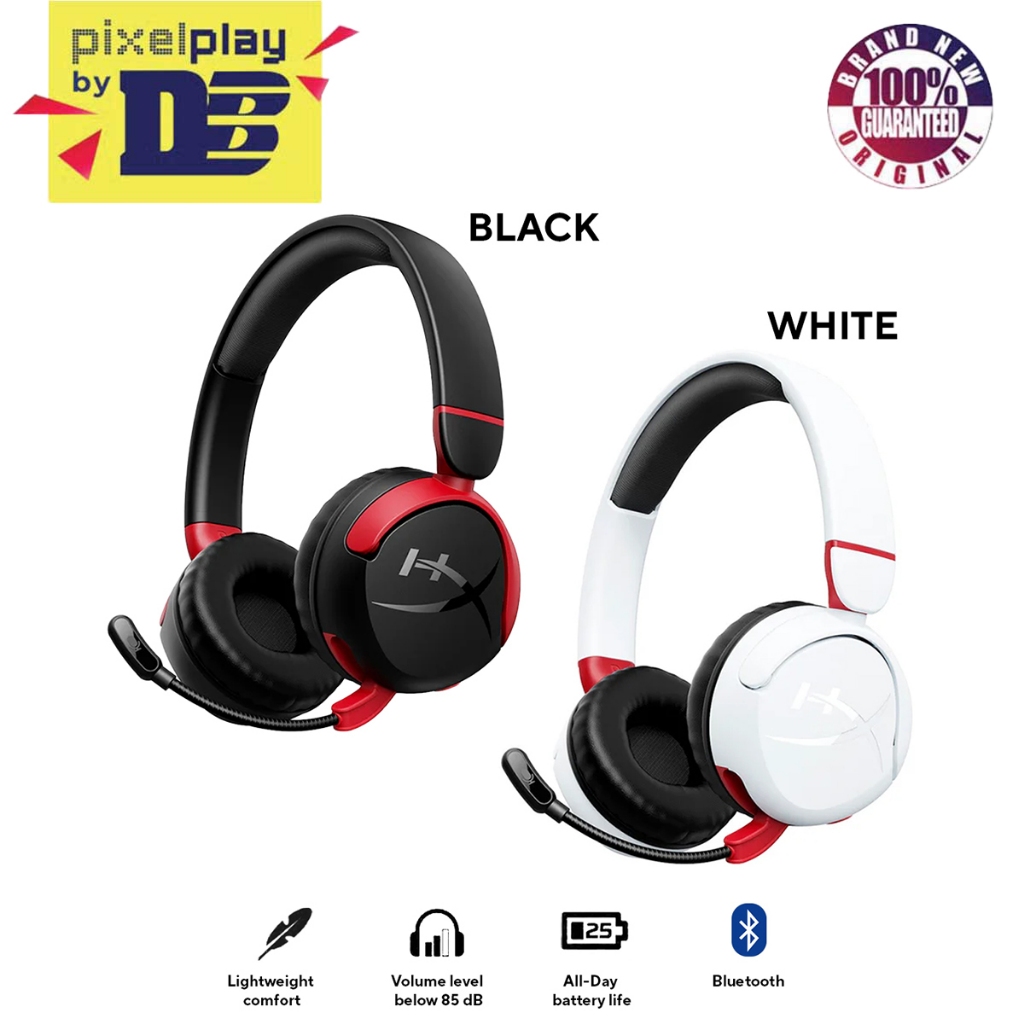 HyperX Cloud Mini Wireless Gaming Headset (Black, White) | Shopee ...