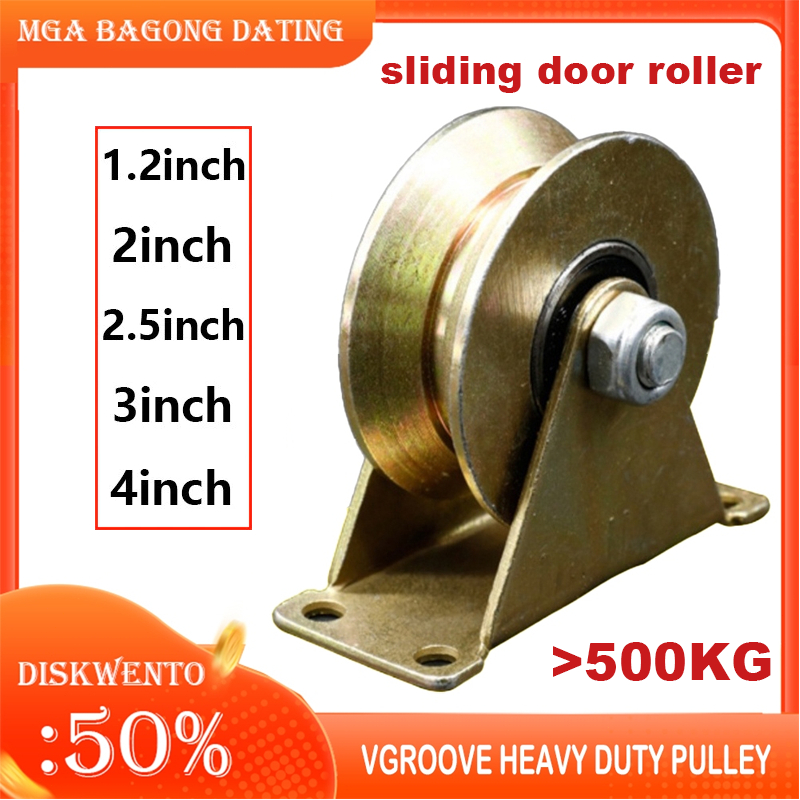 V Groove heavy duty pulley Duty Rigid Caster Track Wheel For Inverted ...