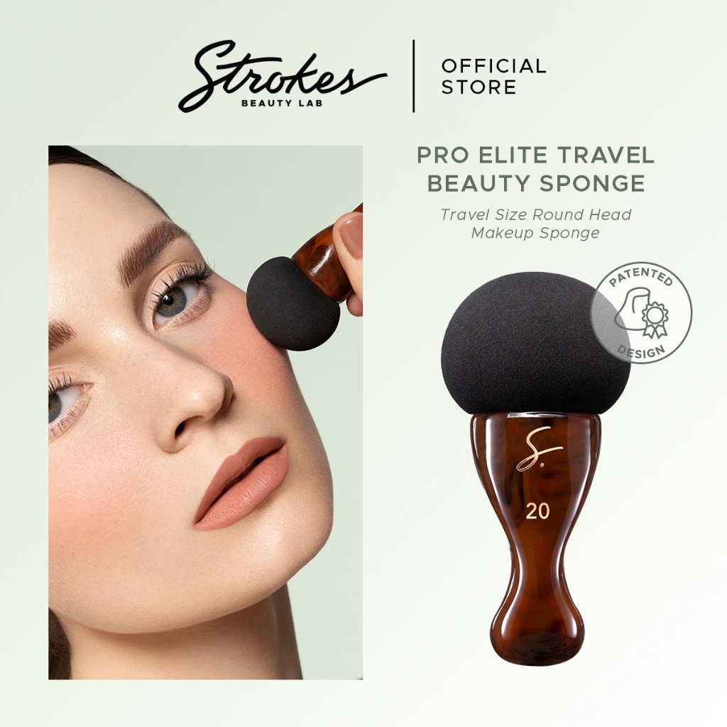 Strokes Pro Elite Travel Beauty Sponge [ Travel Size Round Makeup ...