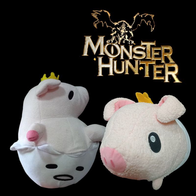 Monster Hunter Poogie x Gudetama plush prelove | Shopee Philippines