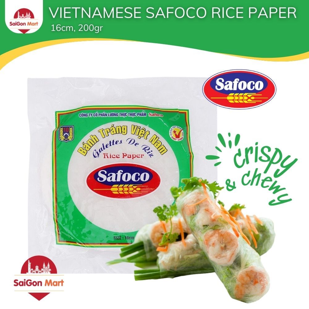 Rice Paper safoco for fresh spring roll Rice Wrapper Banh Trang Vietnam ...