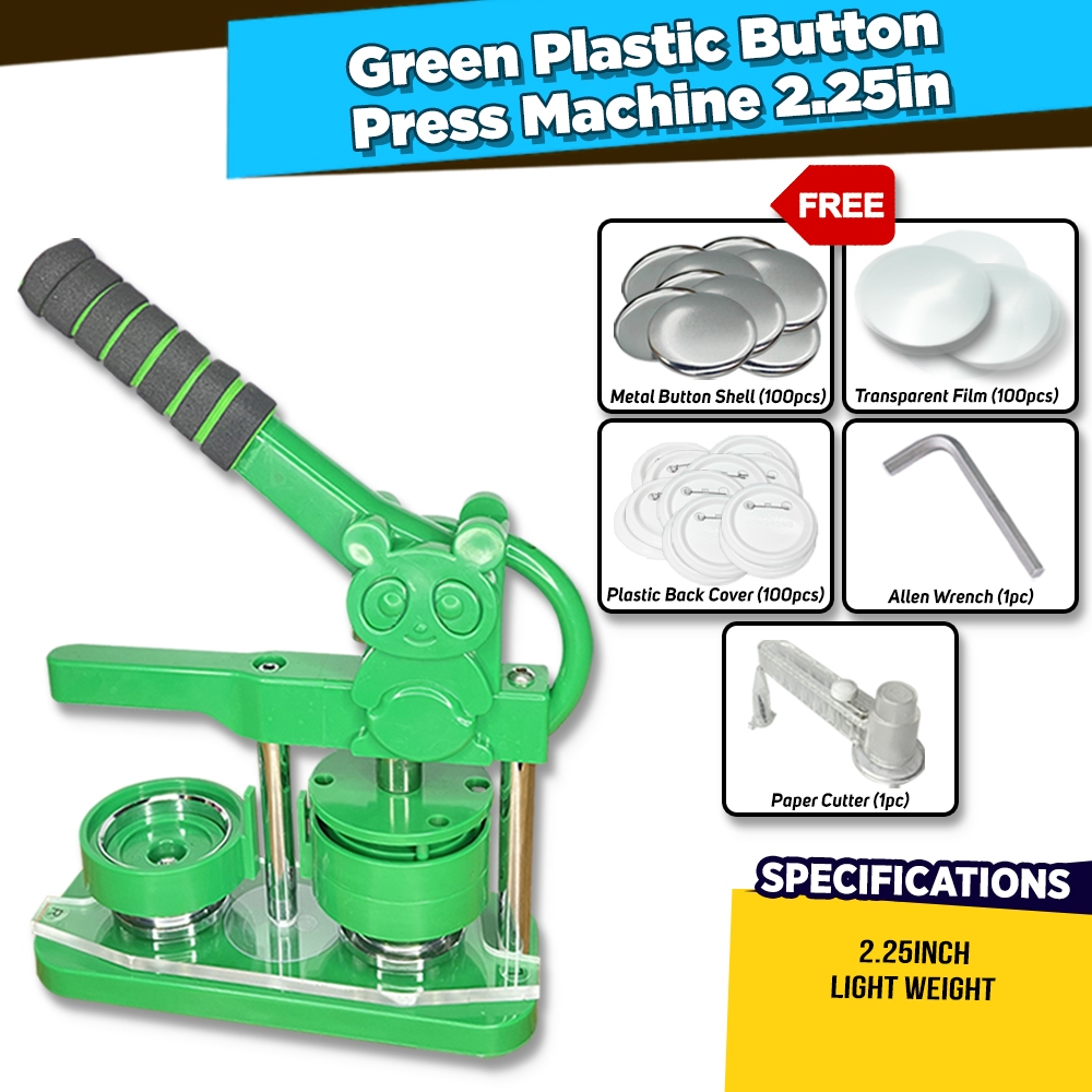 Plastic Button Press Machine 2.25in Green | Shopee Philippines