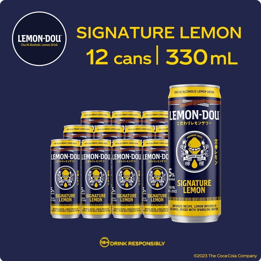 Lemon-Dou Signature Lemon 330mL 5% Alcohol Chu-hi - Pack of 12 | Shopee ...