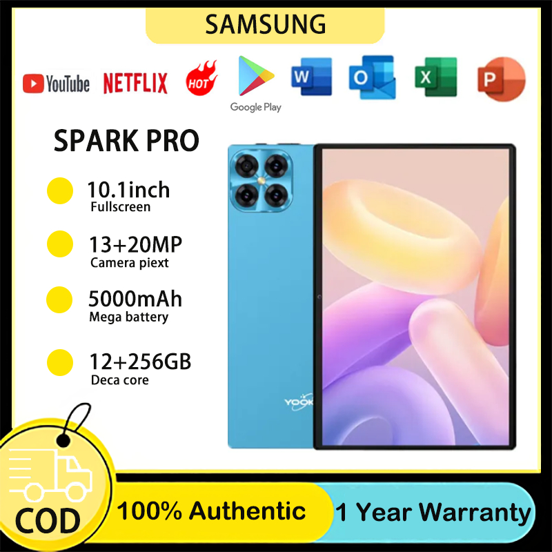 Samsung Spark Pro 10.1inches Original Tablets 12Gb + 512Gb Tablet ...
