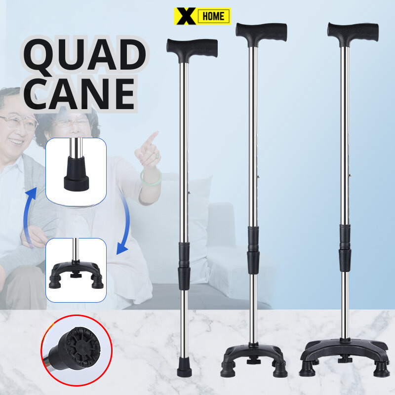 Quad Cane For Elderly Adjustabe Walking Stick TNT Tungkod Adult ...