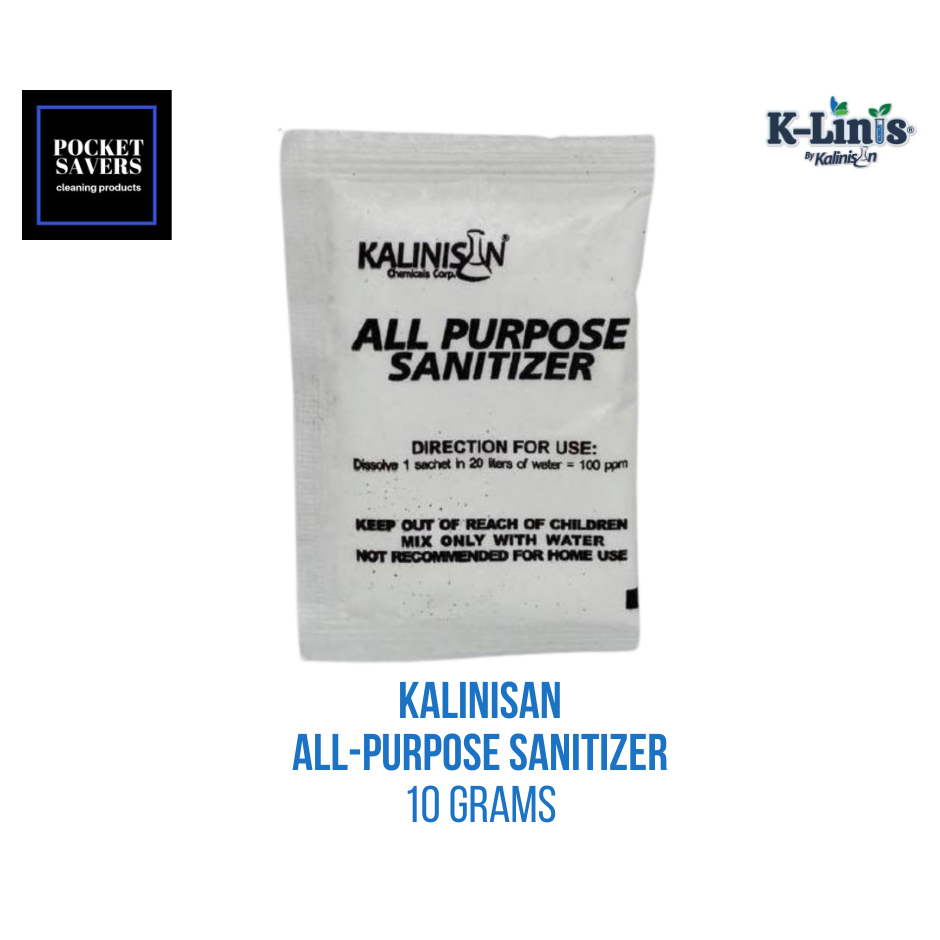 Kalinisan All Purpose Sanitizer (Dicloroisocyanurate) Powder Sachet 10 ...
