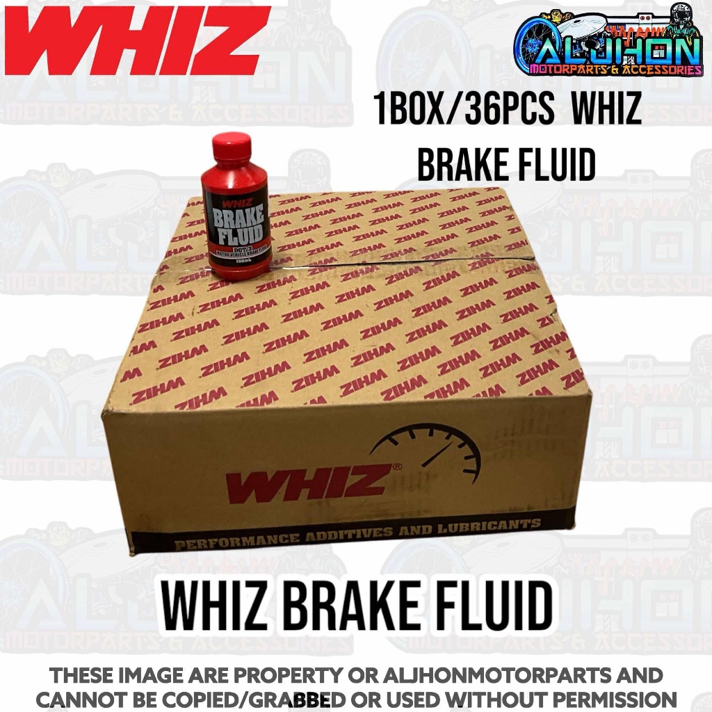 WHIZ BRAKE FLUID DOT 3, 1box/36 pcs 150ML | Shopee Philippines