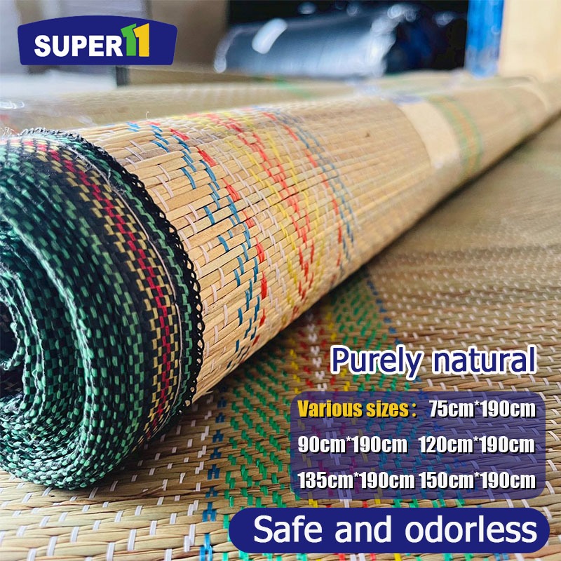 Household woven straw mat Double Bed Mats Single Student Dormitory Pure ...
