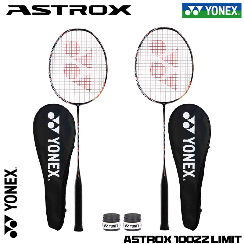YONEX 2pcs ASTROX 100ZZ Kurenai/Dark Navy Badminton Racket Full Carbon 4U 25-30Lbs NANOFLARE ...