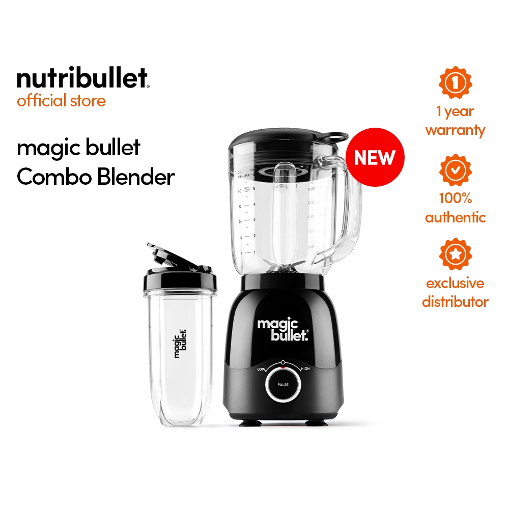 magic bullet Combo Blender 3 in 1 Multifunctional Food Processor Black ...