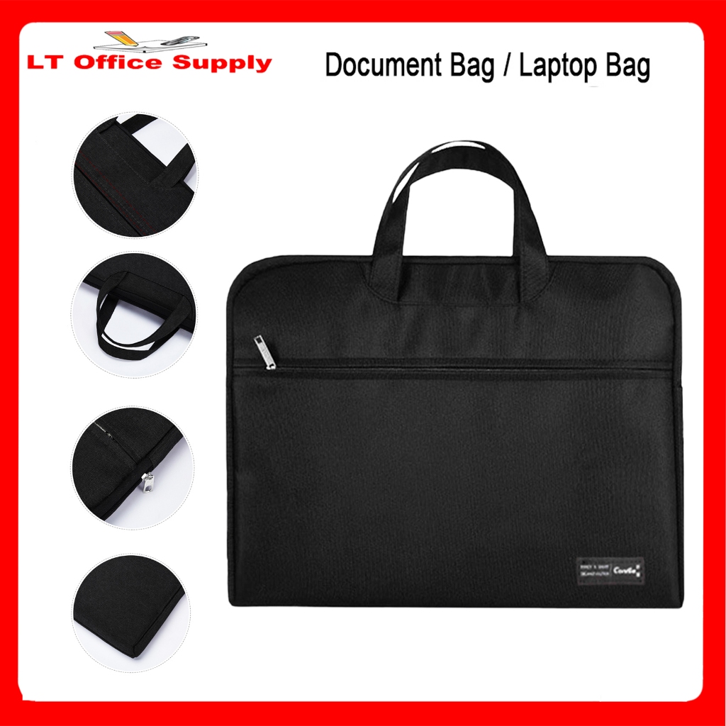 Document Bag / Laptop Bag Lightweight Business Briefcase color Black ...