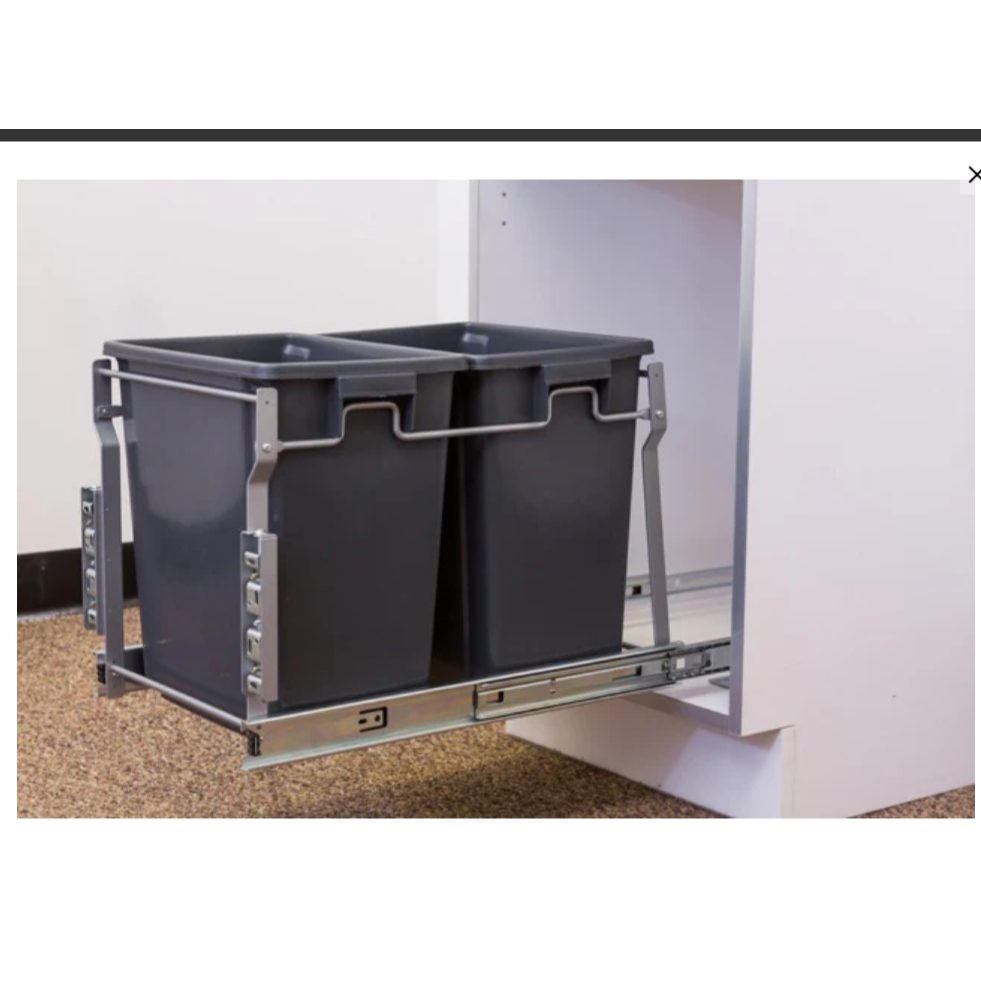 Floor Mounted Pull out trash bin / Pull out recycling Bins / Floor ...