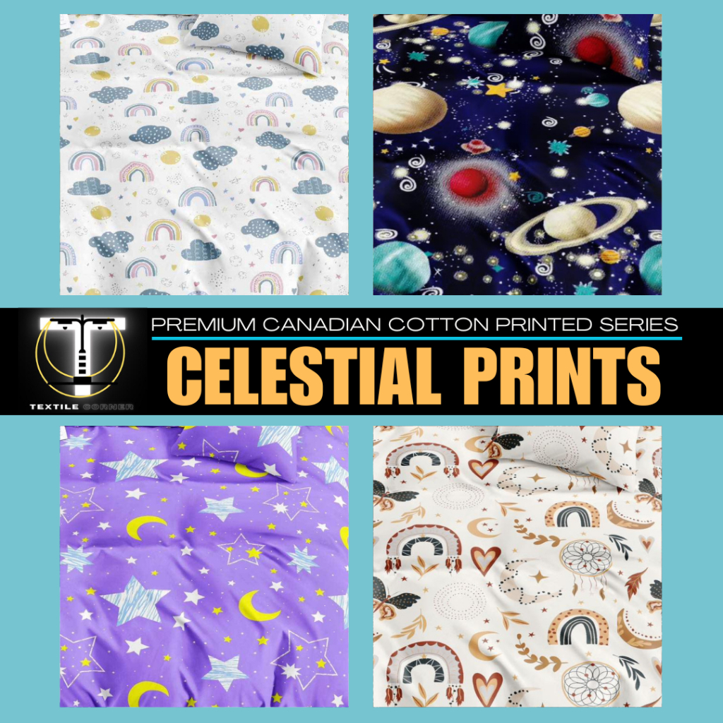 TEXTILE CORNER PH PREMIUM CANADIAN COTTON PER YARD | CELESTIAL PRINTS (1-30) | Shopee Philippines
