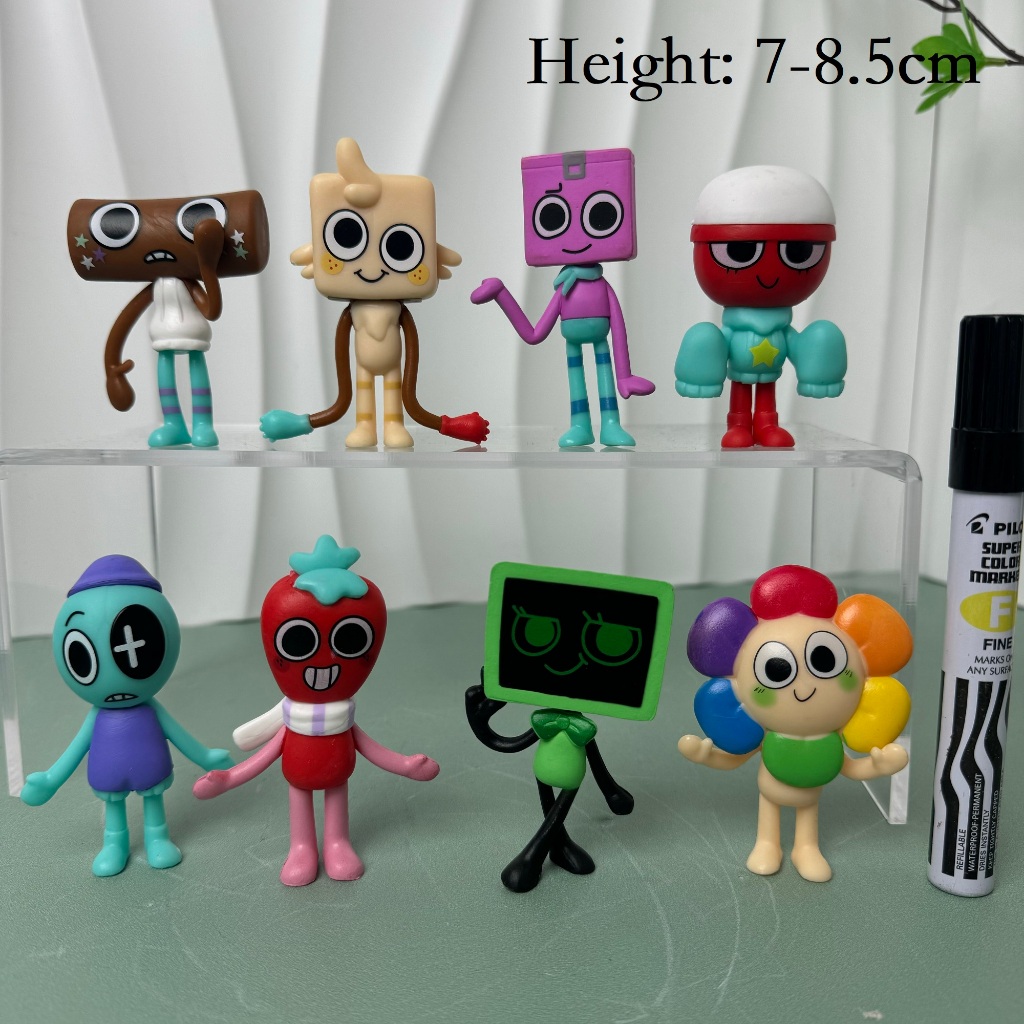 The Dandy's World Roblox Goob Boxten Set of 8 Collectible Figures ...