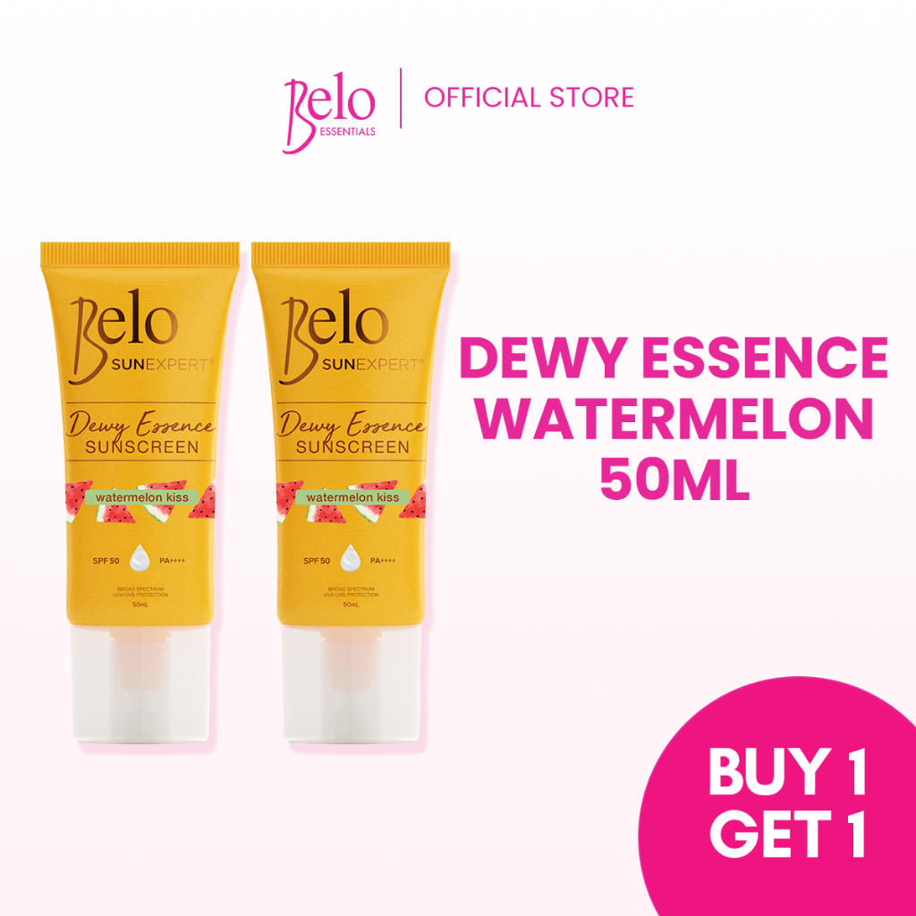 Belo SunExpert Dewy Essence Watermelon SPF50 50mL Buy 1 Take 1 | Shopee ...
