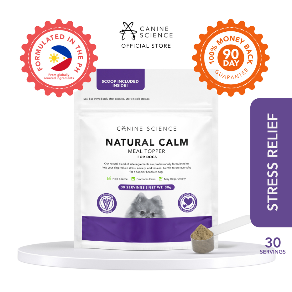 CANINE SCIENCE Natural Calm Meal Topper for Dogs (30g per pack ...