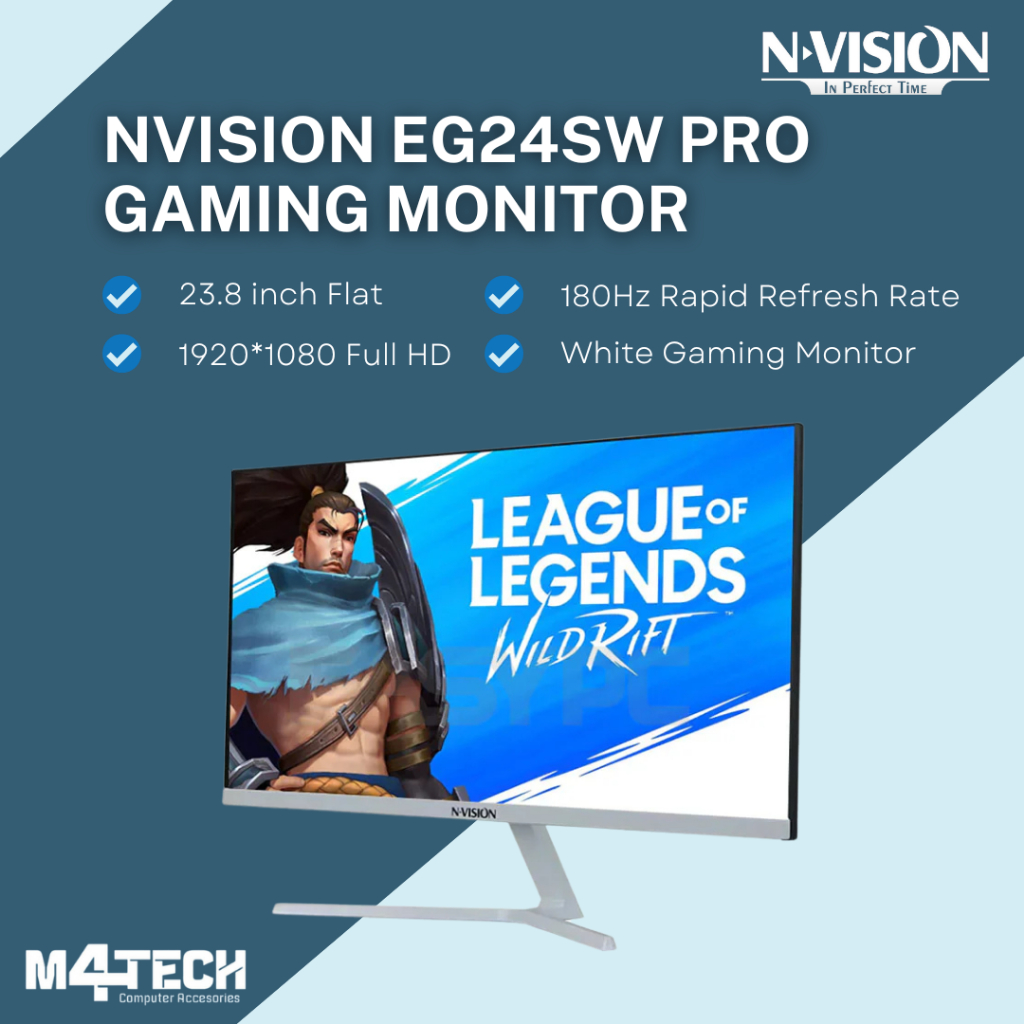 Nvision EG24SW PRO 24-inch 180Hz IPS Gaming Monitor | Shopee Philippines